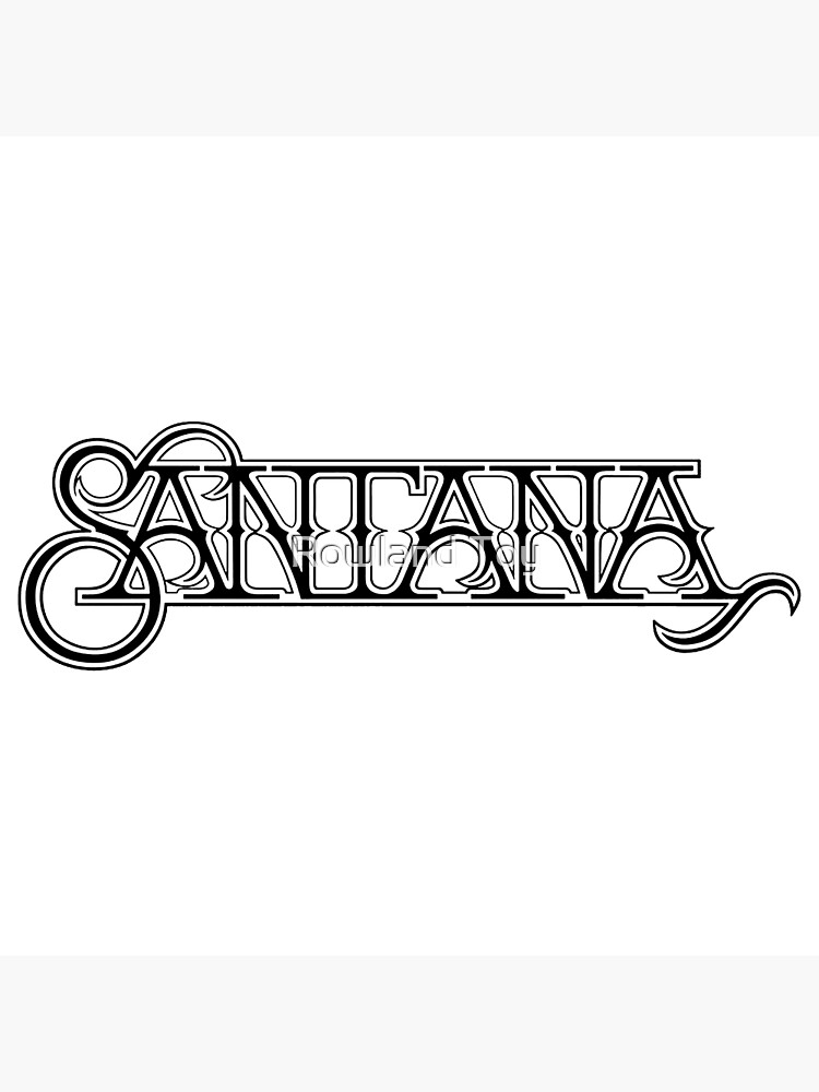 "Santana - original Logo" Poster for Sale by rowlandshop | Redbubble