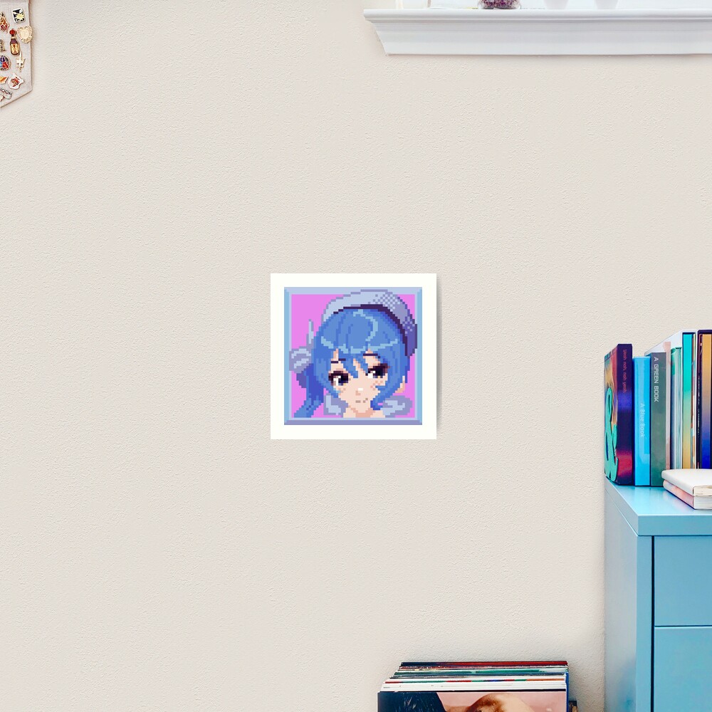 "Hoshimachi Suisei Pixel Art" Art Print for Sale by HoshiSSB | Redbubble