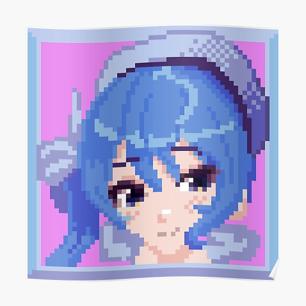 "Hoshimachi Suisei Pixel Art" Poster for Sale by HoshiSSB | Redbubble