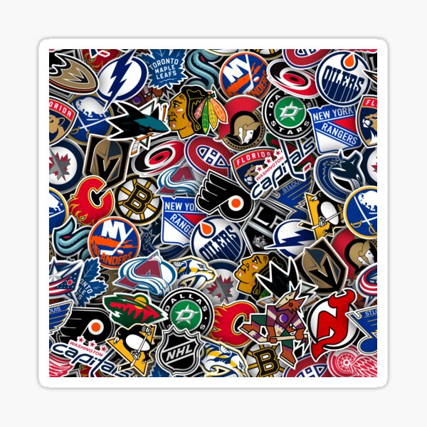 "NHL teams stickers" Sticker for Sale by Boxvell | Redbubble