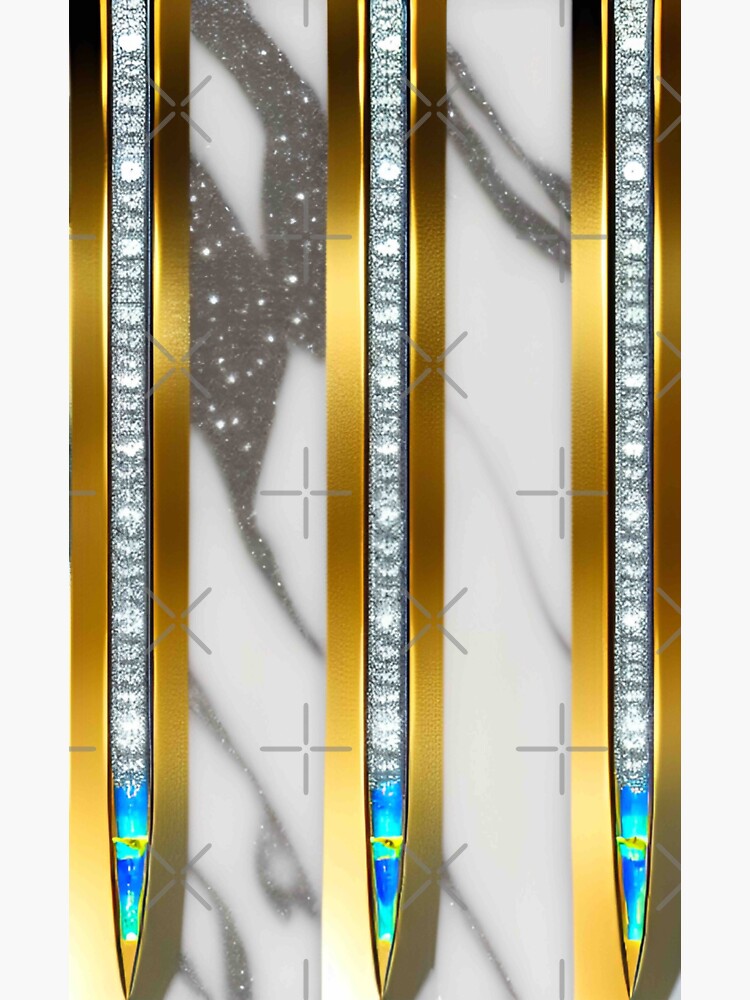 "Gold stripes with diamonds and white marble retro Art Deco design ...