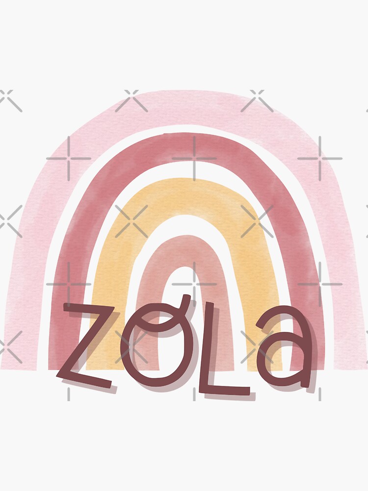 "Girl's Name - Zola" Sticker for Sale by NamesLand | Redbubble