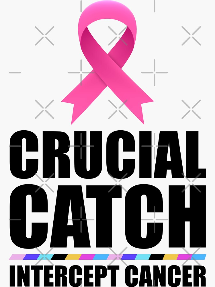 "Crucial Catch Intercept Cancer CC01" Sticker for Sale by GGRans ...