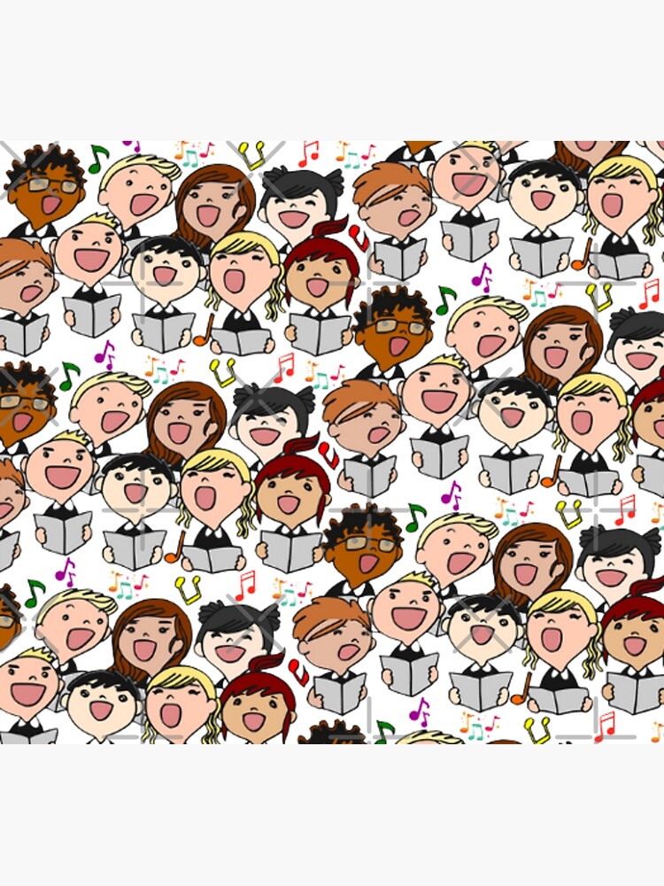 Póster «Diseño coral infantil (patrón de canto de coro) para niños ... Póster «Diseño coral infantil (patrón de canto de coro) para niños ...
