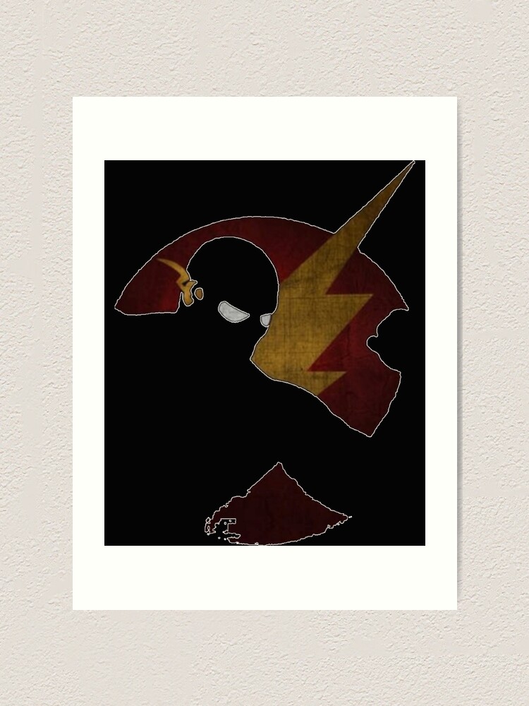 "Vintage Flash silhouette and logo " Art Print for Sale by TimotMiddle ...