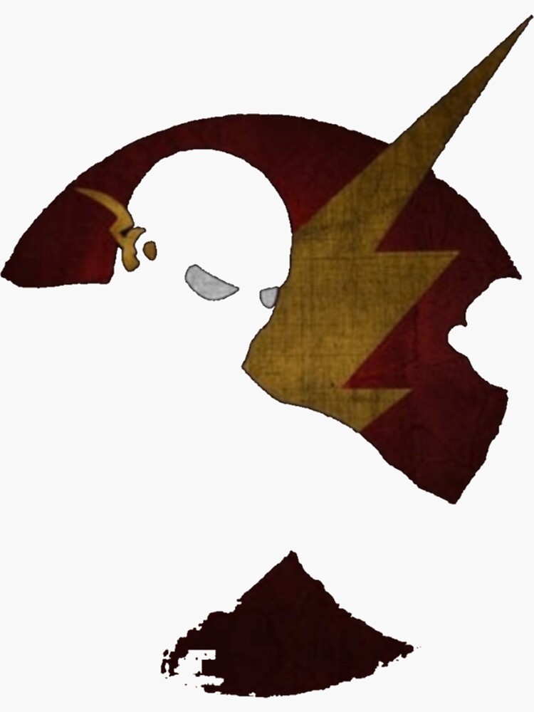 "Vintage Flash silhouette and logo " Sticker for Sale by TimotMiddle ...