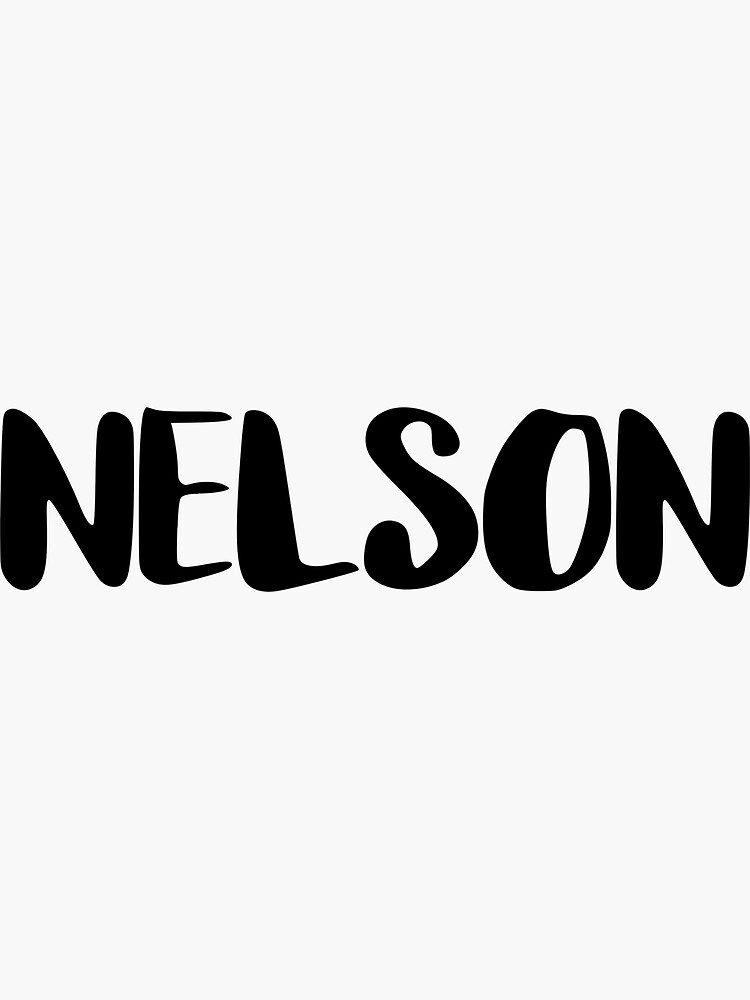 "NELSON" Sticker for Sale by FTML | Redbubble