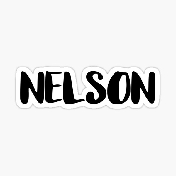 "NELSON" Sticker for Sale by FTML | Redbubble