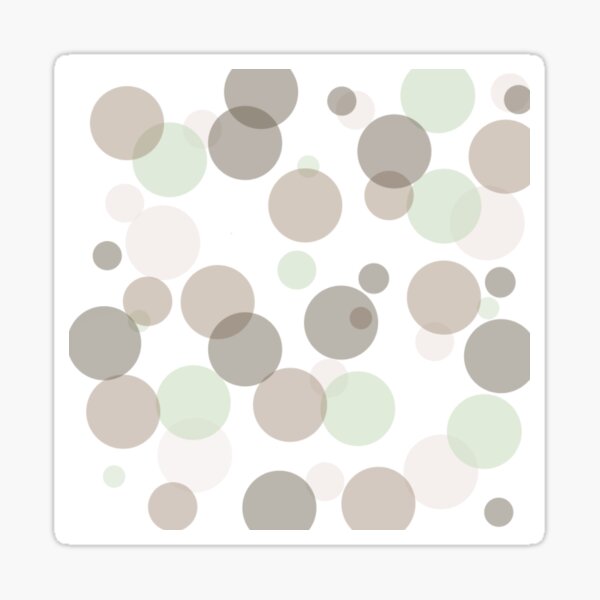 "Earth Tone Pastel Bubbles" Sticker for Sale by alittlebubble | Redbubble