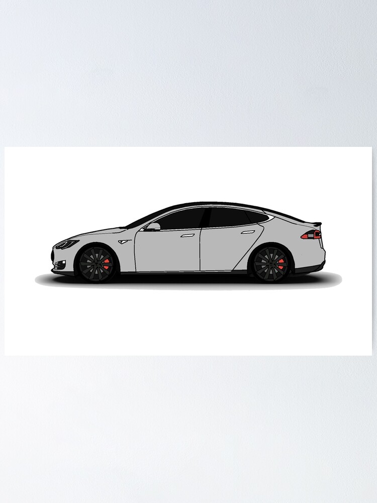 "Tesla Model S Leistung" Poster von JJoynt | Redbubble