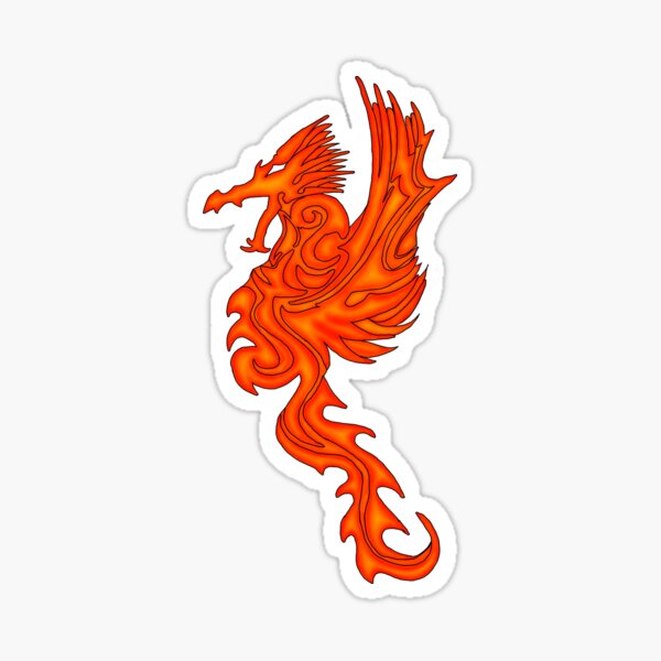 "Phoenix" Sticker by NicoleK-design | Redbubble