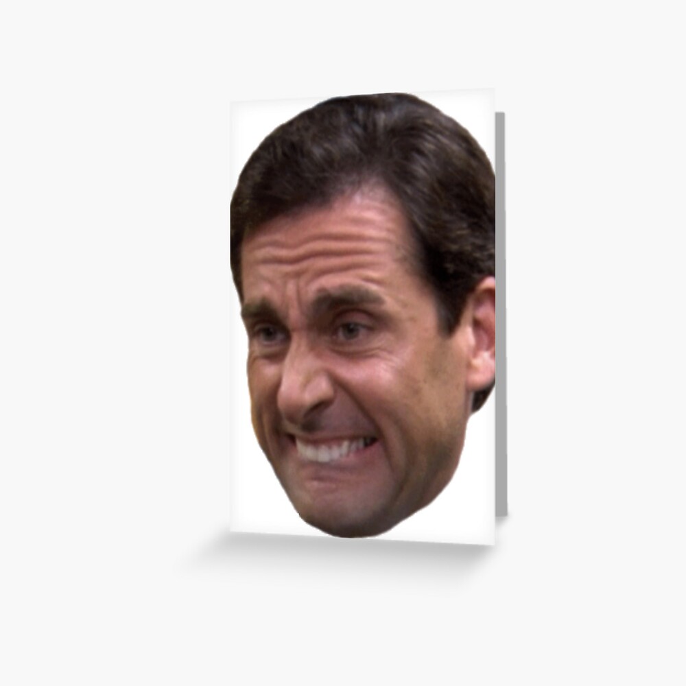"Michael Scott Face" Greeting Card by Shpecialkay | Redbubble