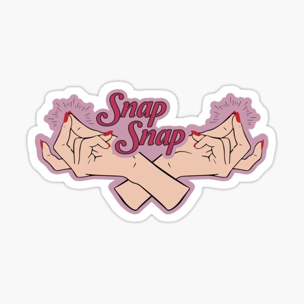 "Snap Snap " Sticker for Sale by Theshapearts | Redbubble