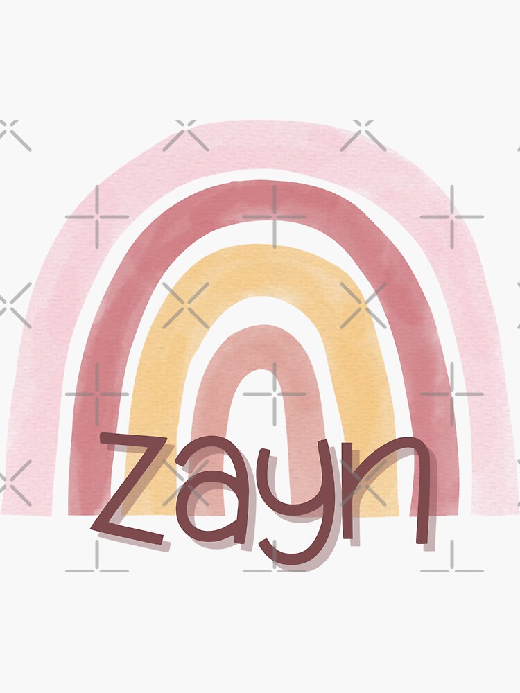 "Girl's Name - Zayn" Sticker for Sale by NamesLand | Redbubble