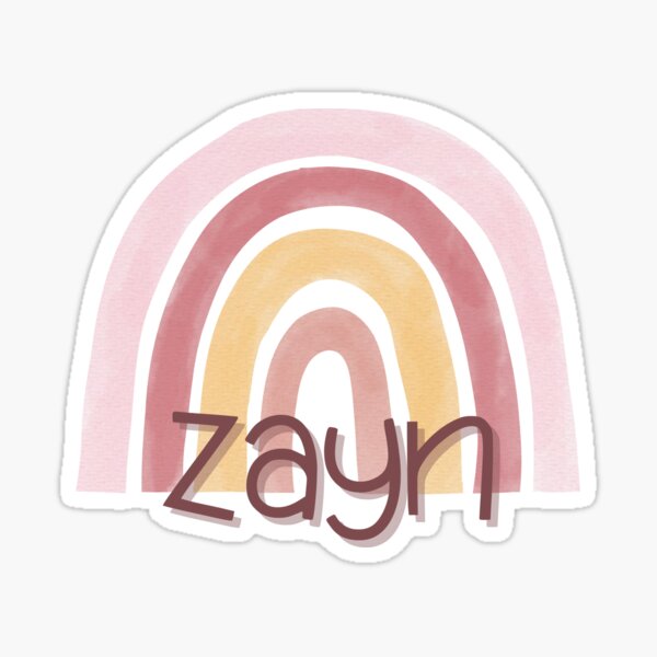 "Girl's Name - Zayn" Sticker for Sale by NamesLand | Redbubble