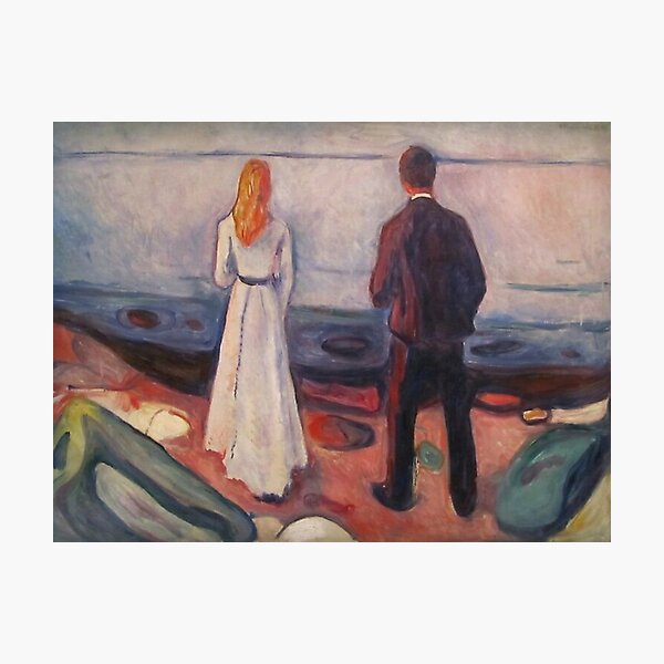 "Edvard Munch - Two Human Beings (The Lonely Ones) (1905), artwork by ...