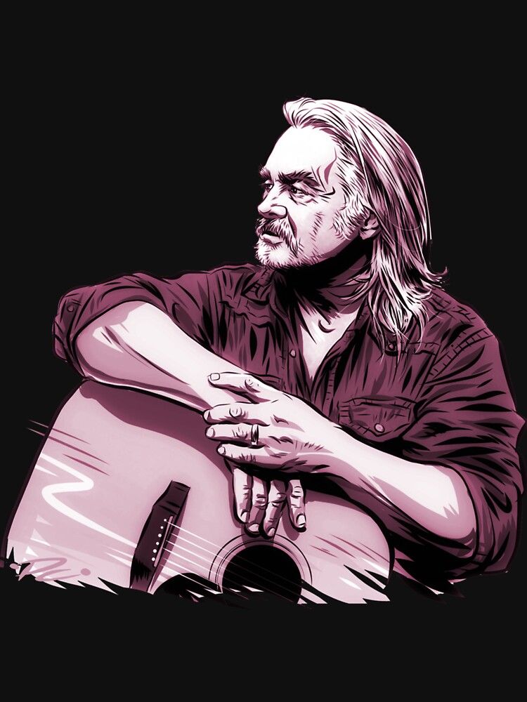 "Hal Ketchum An Illustration By Paul Cemmick Sticker" T-shirt for Sale ...