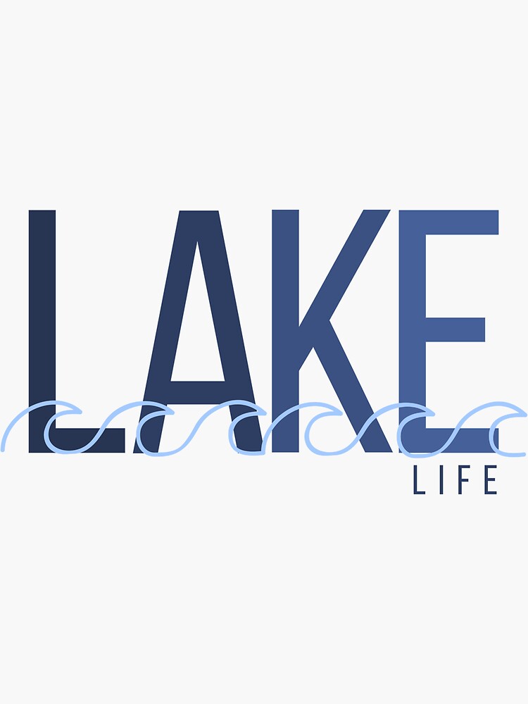 "Lake Life" Sticker by annecann | Redbubble