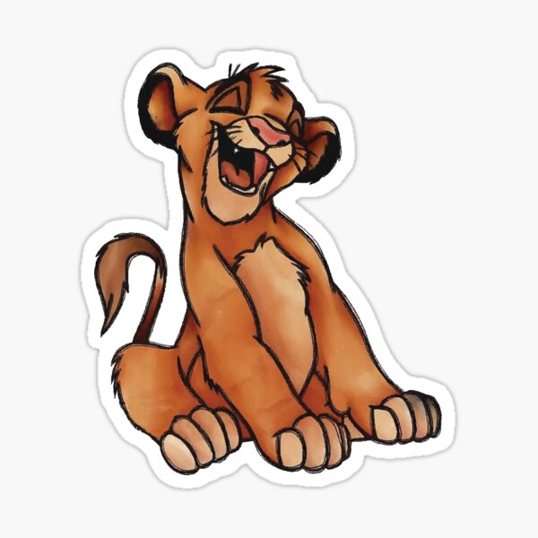 "Simba" Sticker for Sale by FunkeyMonkey9 | Redbubble
