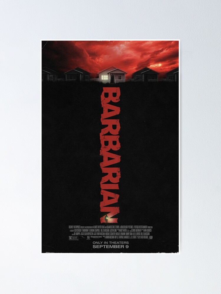 "Barbarian Movie" Poster for Sale by joesterjoseph | Redbubble
