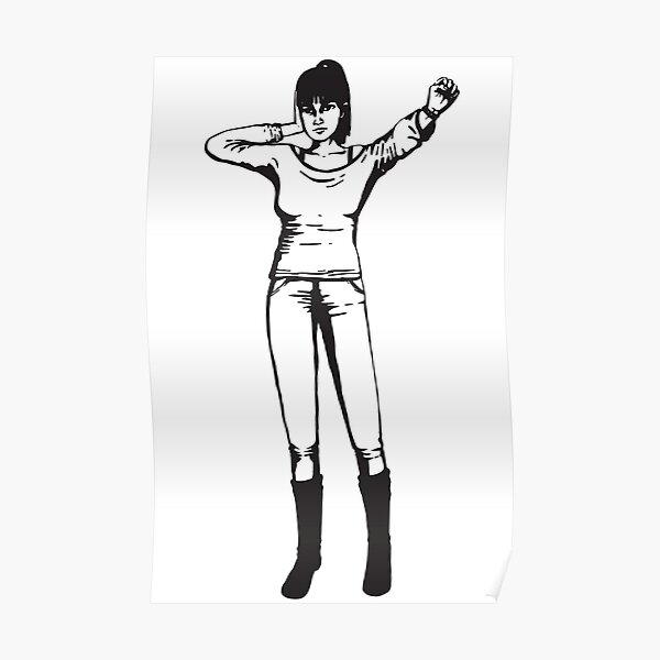 "Deaf Power Female " Poster by shopasl | Redbubble
