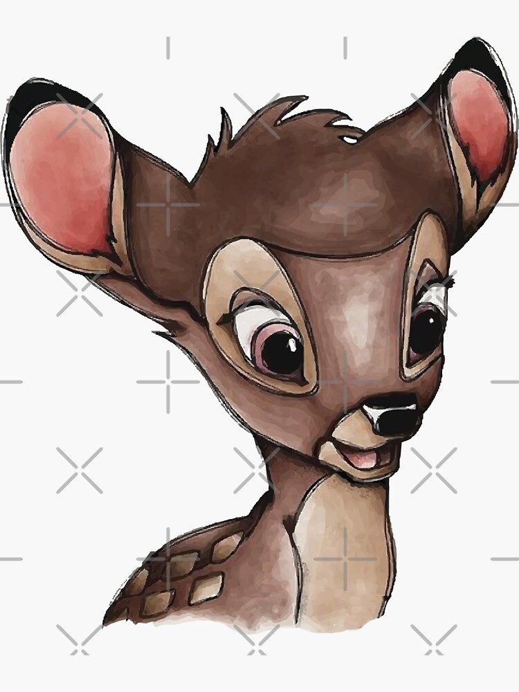 "Bambi" Sticker for Sale by FunkeyMonkey9 | Redbubble