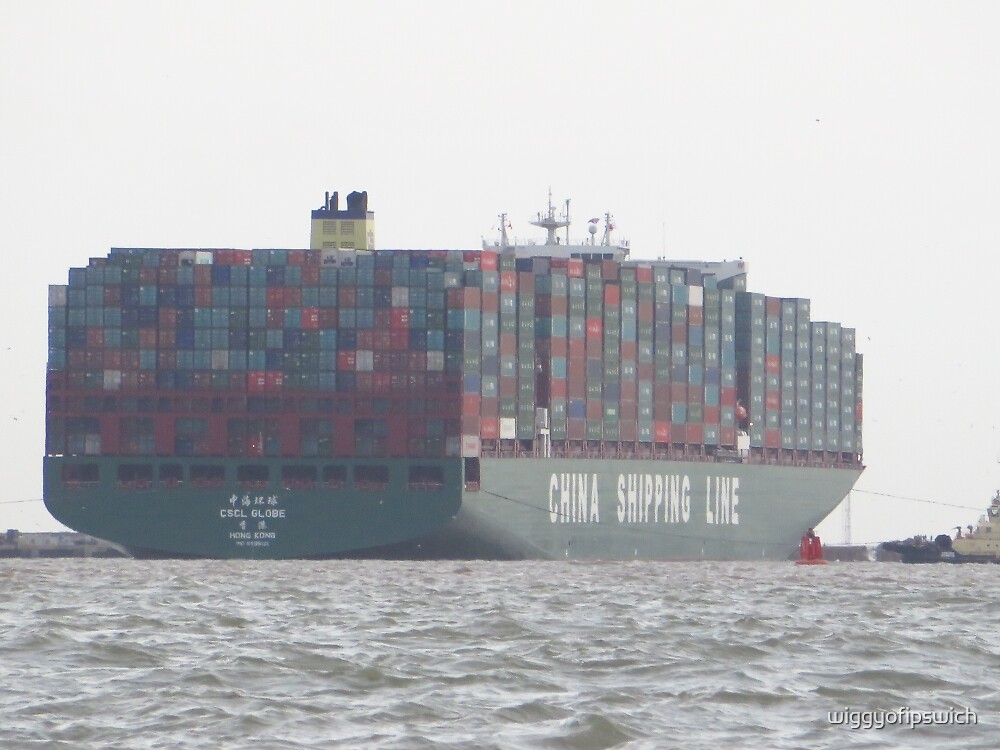 "CSCL Globe - The World's Largest Container" by wiggyofipswich | Redbubble