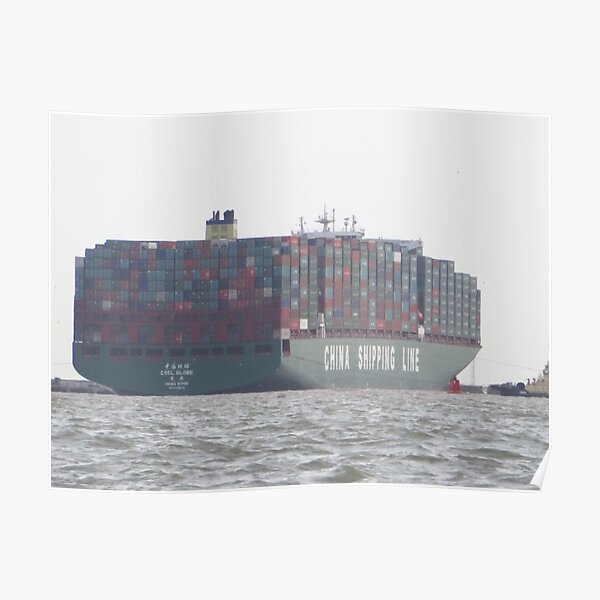 "CSCL Globe - The World's Largest Container" Poster for Sale by ...