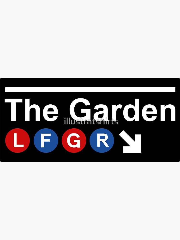 "New York Rangers Hockey The Garden Sign LFGR" Sticker for Sale by ...
