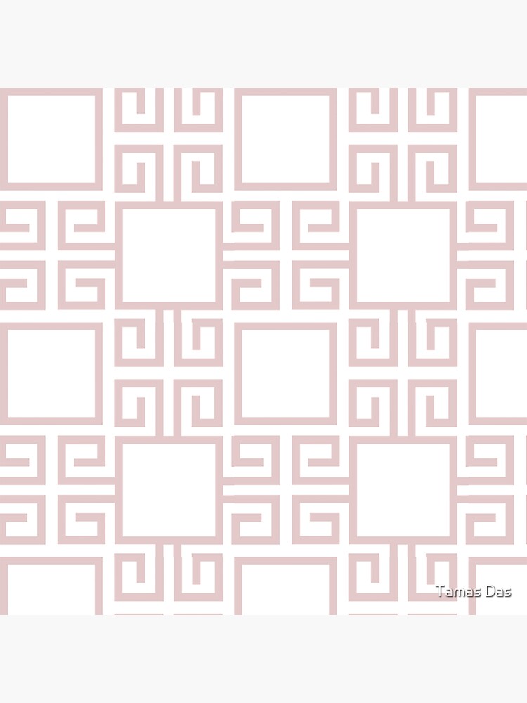 "Pastel Pink Greek Key Pattern" Sticker for Sale by sibudas | Redbubble