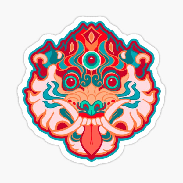 "Tiger Barong" Sticker for Sale by Maquenda | Redbubble