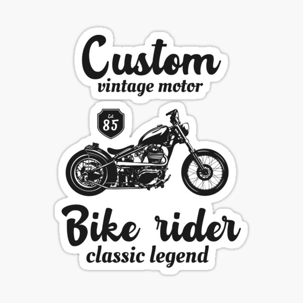 "Custom vintage motor" Sticker for Sale by Jimsgreatloot | Redbubble