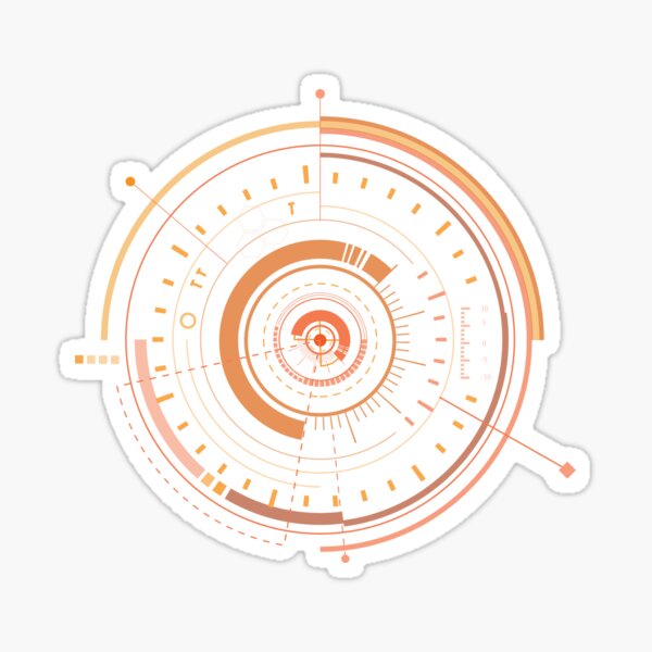 "technology circle" Sticker for Sale by tanakax3 | Redbubble
