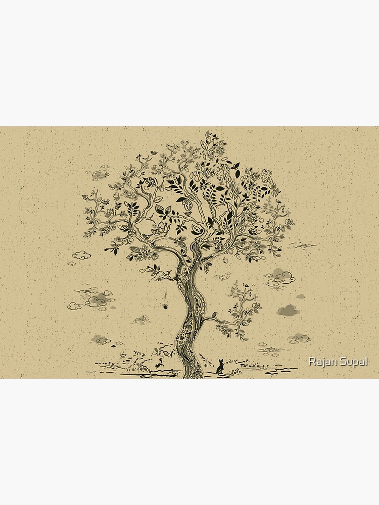 "Wise mystical tree, Wise Tree, Vintage Tree illustration, Mystical ...