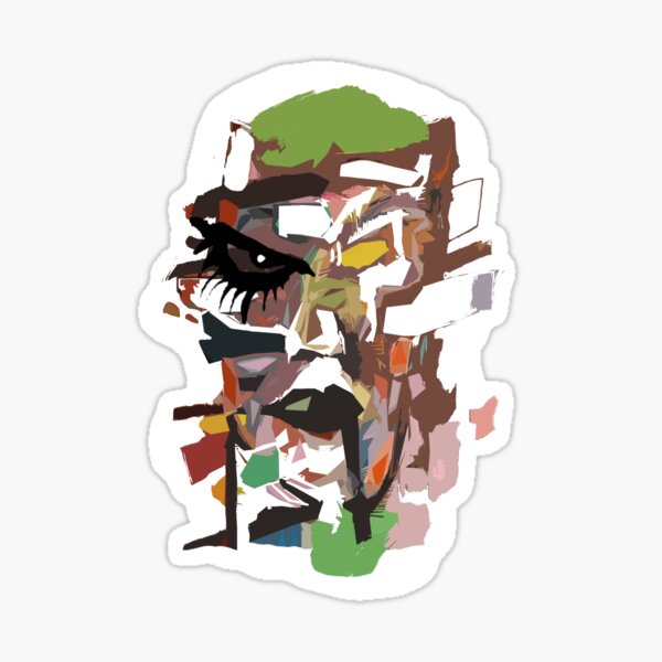 "Collage Face" Sticker for Sale by corekticsworks | Redbubble