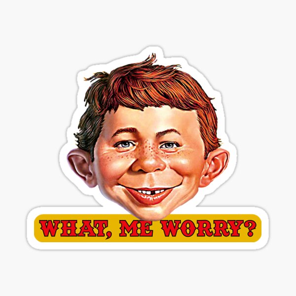 "What Me Worry " Sticker for Sale by WlisUOP6 | Redbubble