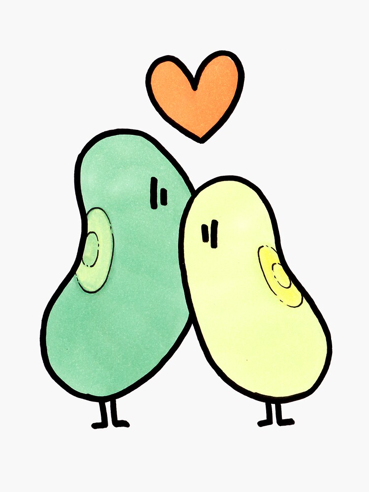 Loving Coco Beans Sticker For Sale By Mjika Redbubble
