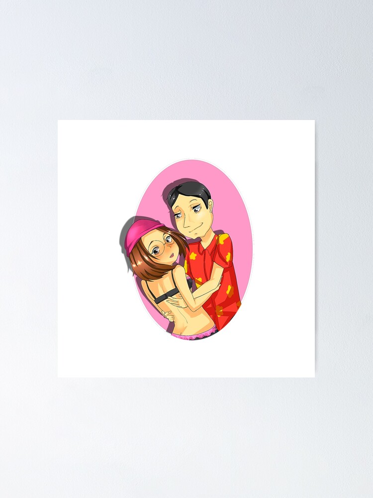 "Quagmire and Meg" Poster for Sale by Vlaki | Redbubble