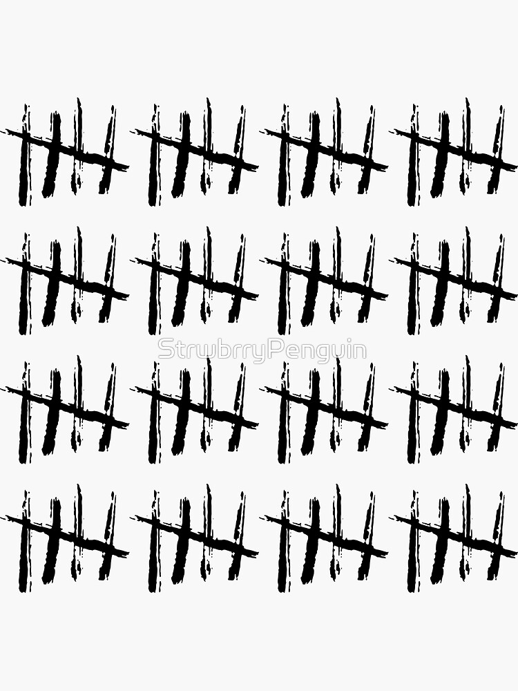 "Tally-inspired" Sticker for Sale by StrwbrryPenguin | Redbubble