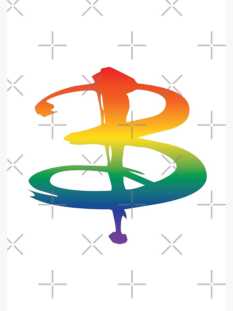 "Rainbow Pride B Logo - Buffy" Art Print by iTheressa | Redbubble