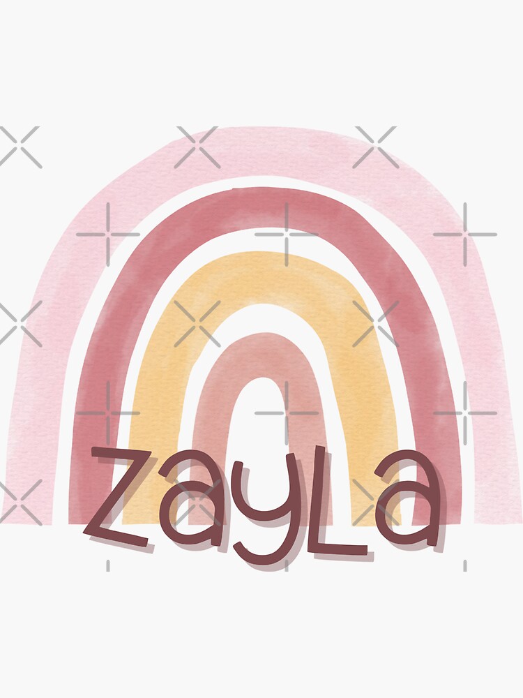 "Girl's Name - Zayla" Sticker for Sale by NamesLand | Redbubble