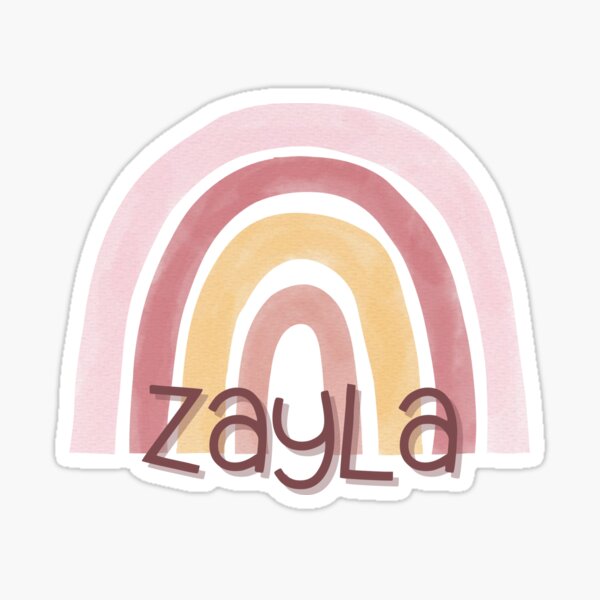 "Girl's Name - Zayla" Sticker for Sale by NamesLand | Redbubble