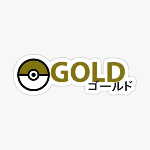 "Pokemon Gold" Sticker for Sale by CasuallyCorrupt | Redbubble