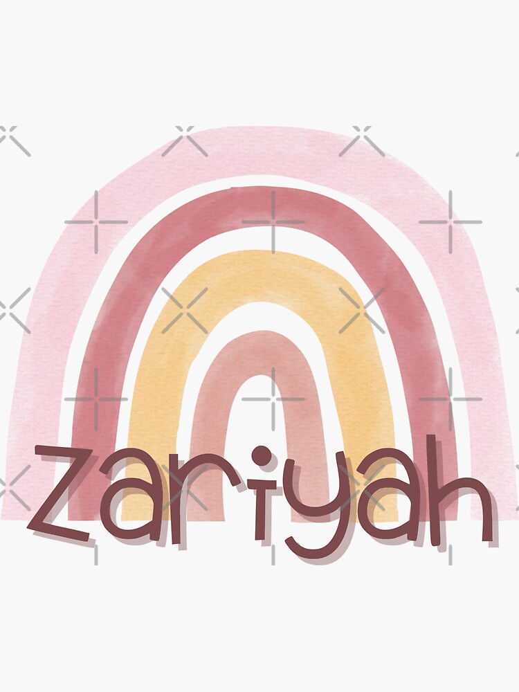 "Girl's Name - Zariyah" Sticker for Sale by NamesLand | Redbubble
