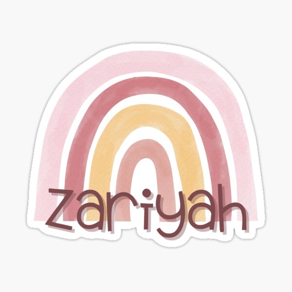 "Girl's Name - Zariyah" Sticker for Sale by NamesLand | Redbubble
