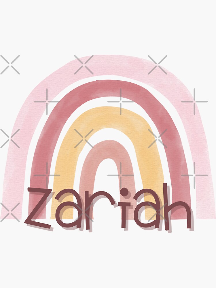 "Girl's Name - Zariah" Sticker for Sale by NamesLand | Redbubble