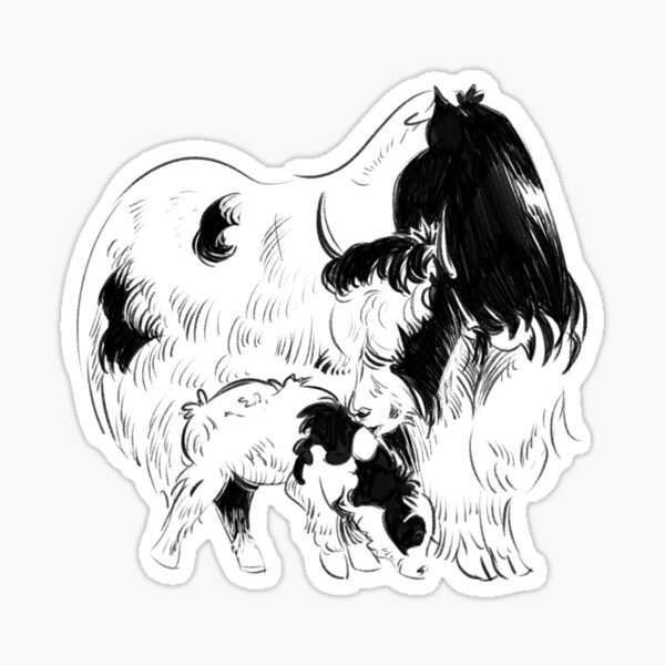 "Yippy Yak " Sticker for Sale by Krikeshhh | Redbubble