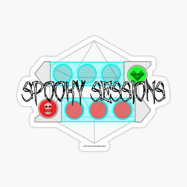 "Spooky Sessions (Death Saving Throw)" Sticker for Sale by JWAOSTAR ...