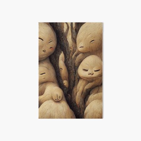 "Cute little entities resting close to the exposed roots of a giant and ...