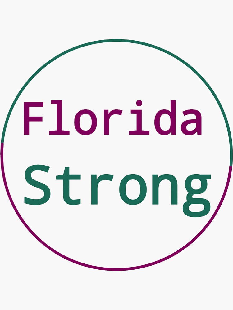 "Florida Strong " Sticker for Sale by alidoussArt | Redbubble
